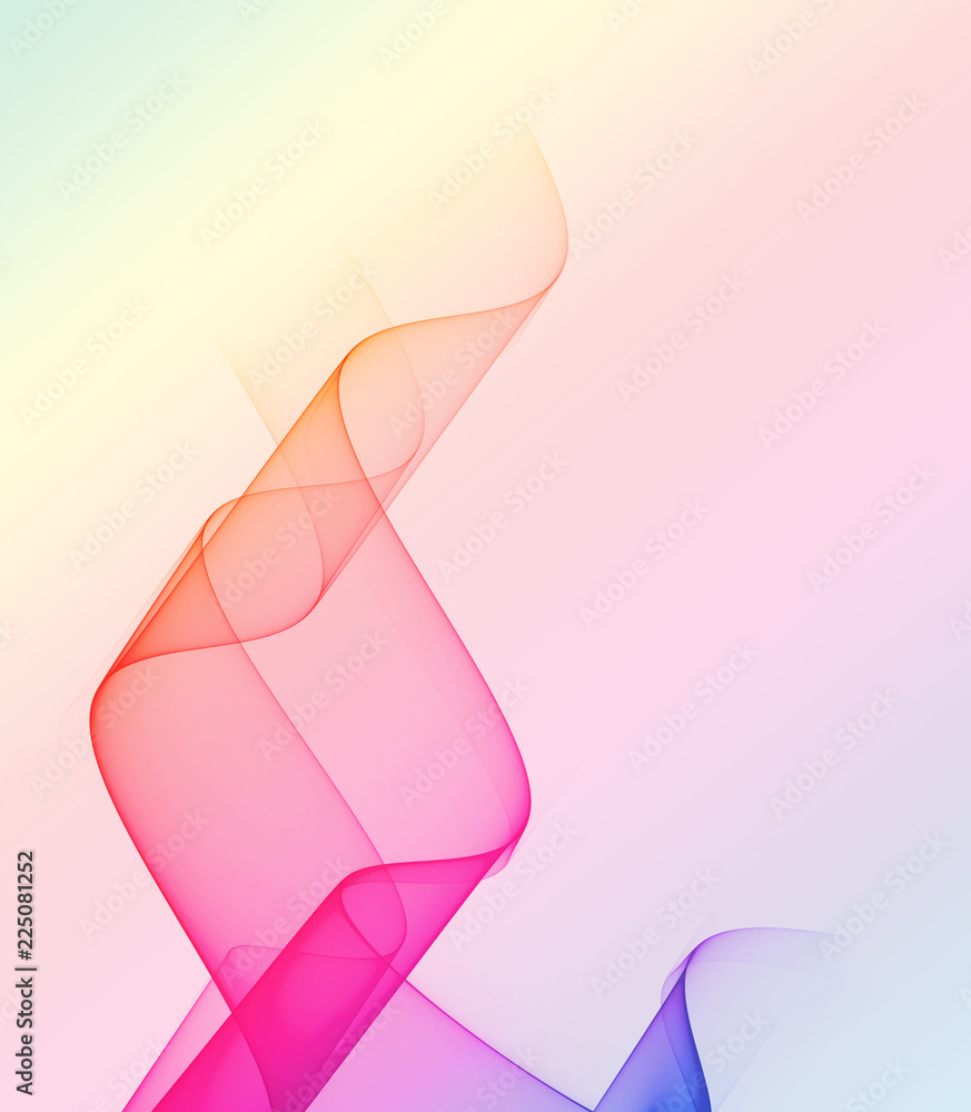 Abstract translucent color shape on soft background Stock Illustration ...