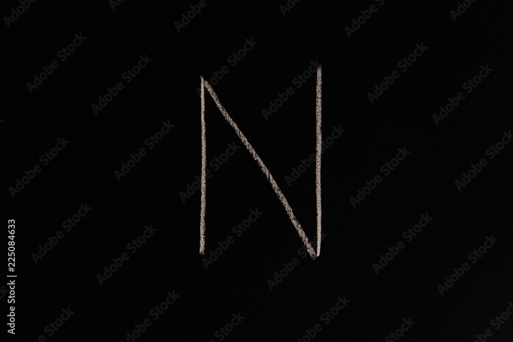 N, Buchstaben, ABC, Tafel, Kreide, Lernen, Schule, Schüler, Wissen ...