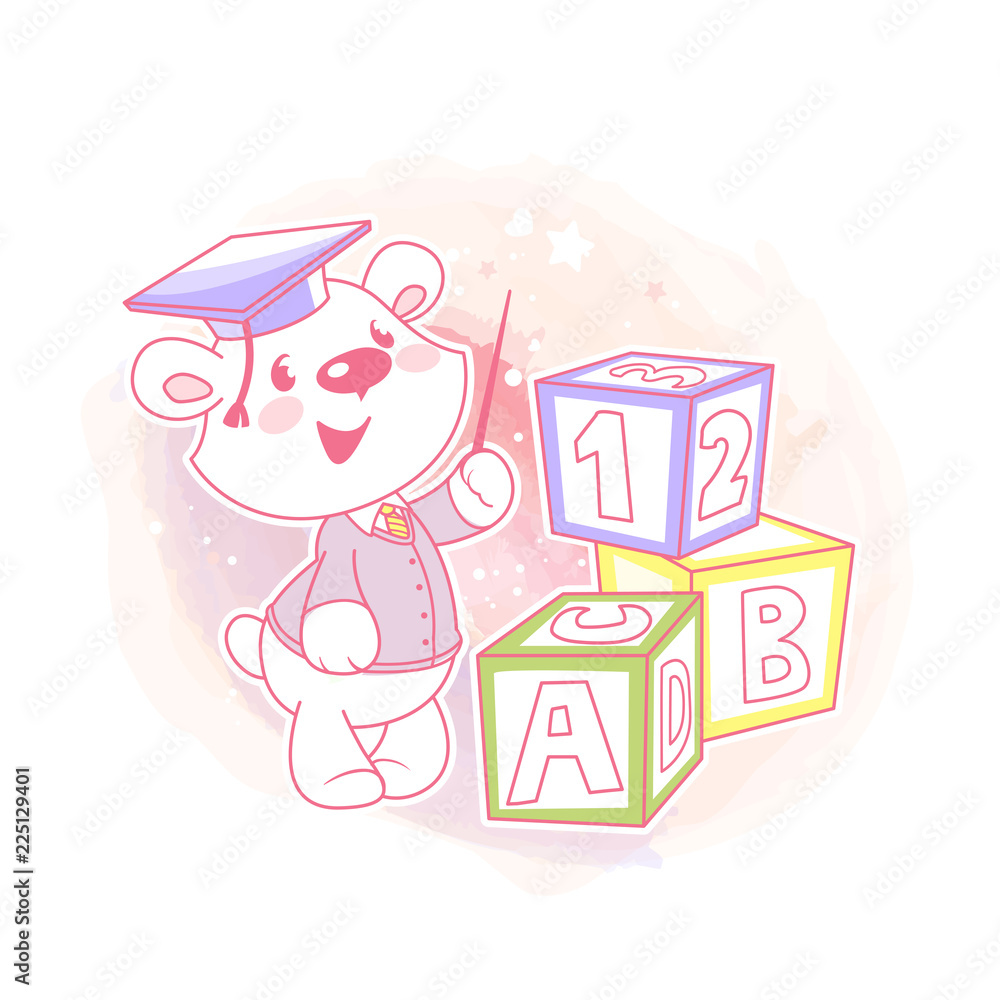 Classroom Clipart Numbers Cartoon