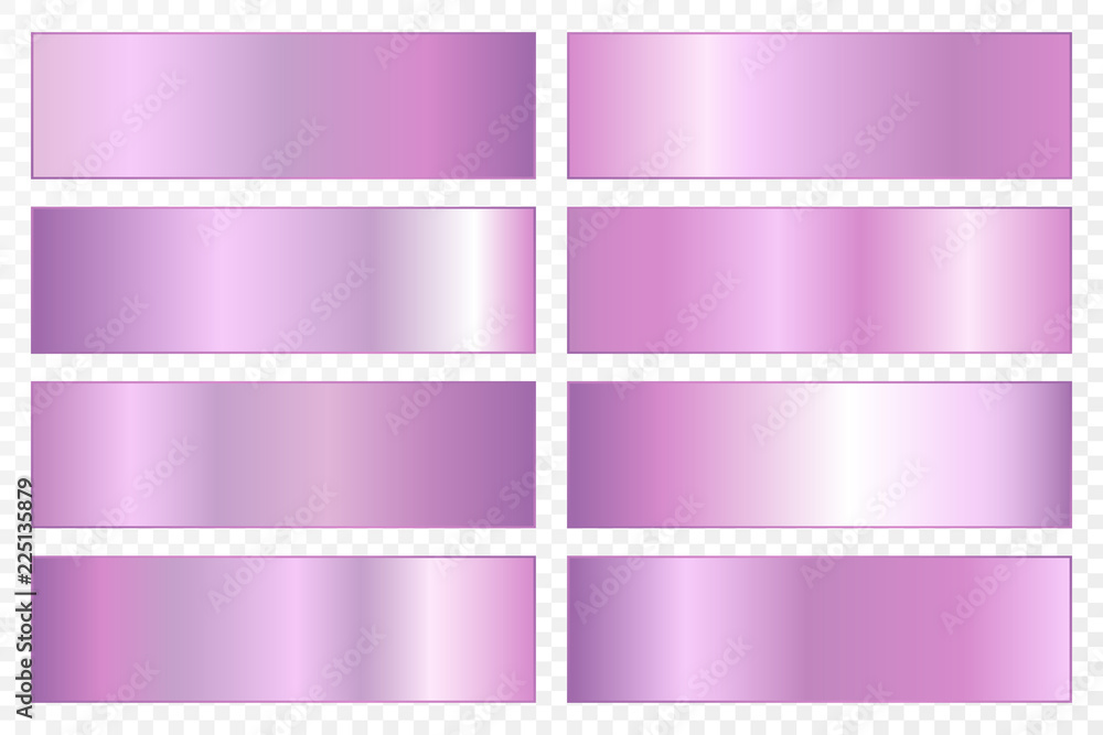 Collection of backgrounds with a metallic gradient. Brilliant plates ...