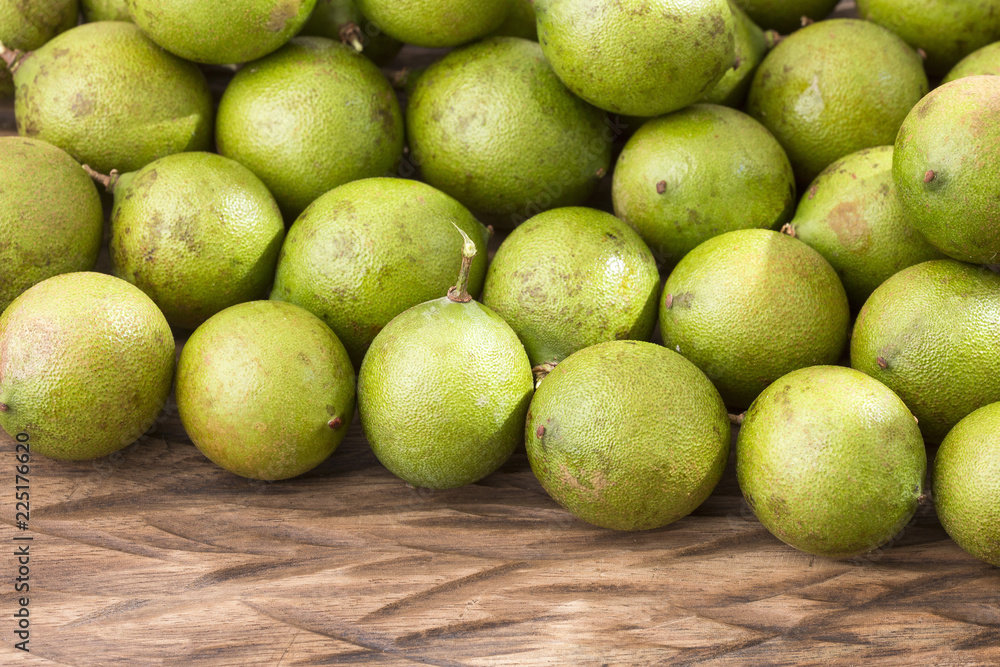 Fresh ripe peeled quenepa fruit - Melicoccus bijugatus Stock Photo ...