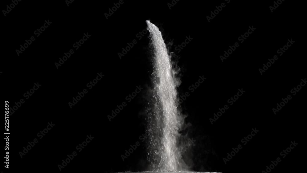 waterfall texture seamless loop, 4k, isolated on black with alpha and ...