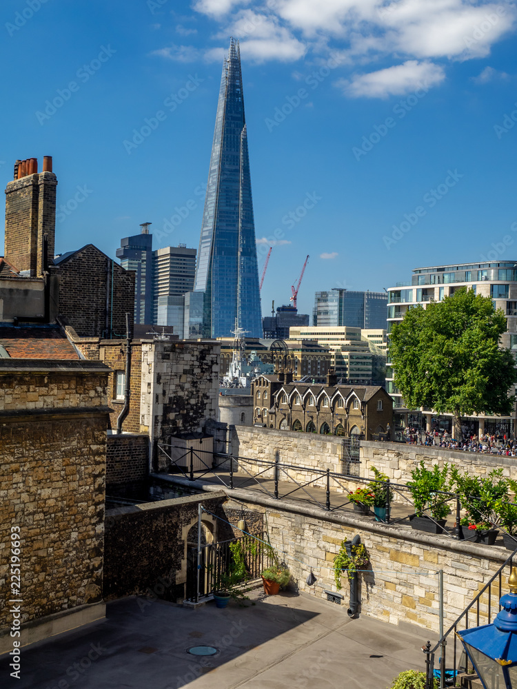 Old buildings and towers in the inner ward area of Royal Palace and ...