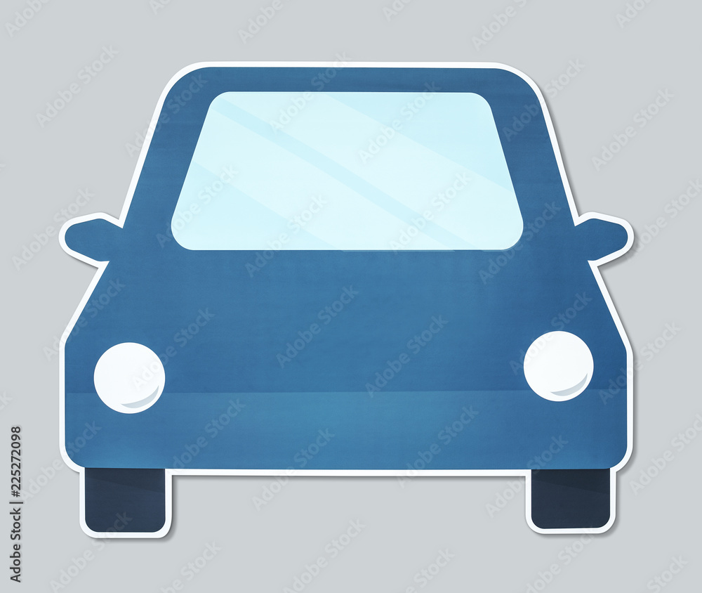 Simple car vector illustration icon Stock Photo | Adobe Stock