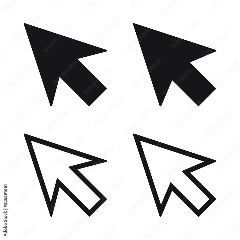 Vecteur Stock Cursor icon in trendy flat style isolated on background ...
