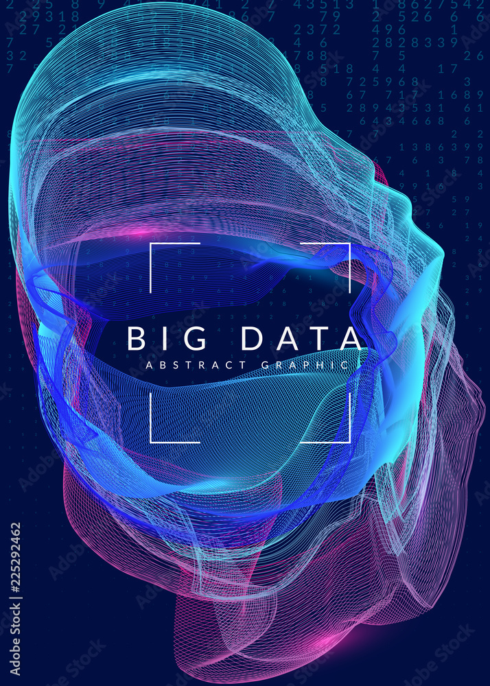 Artificial intelligence background. Technology for big data ...