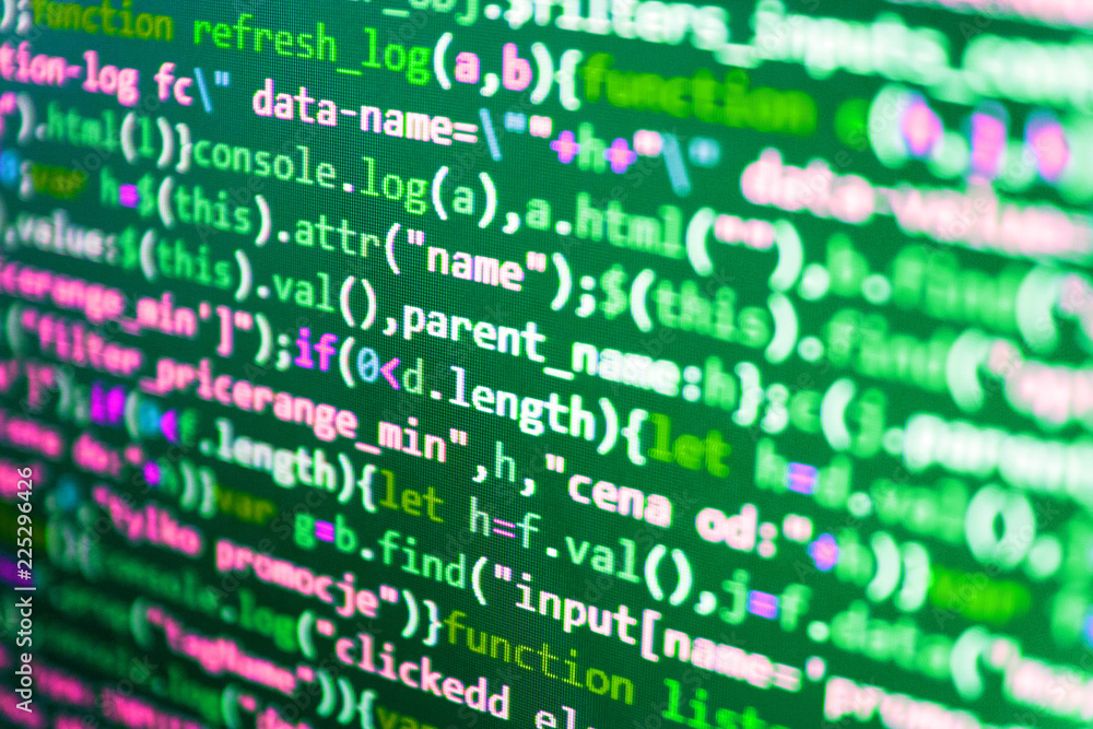 Coding Script Text On Screen Python Programming Developer Code Binary 