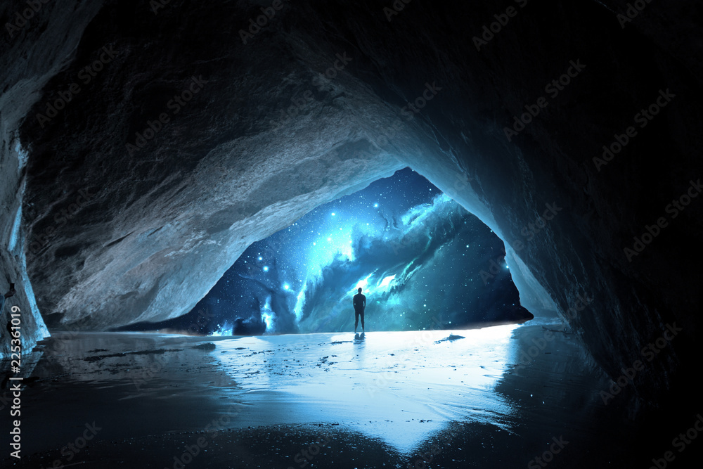 Ancient Places Backgrounds - Space Cavern Stock Illustration | Adobe Stock
