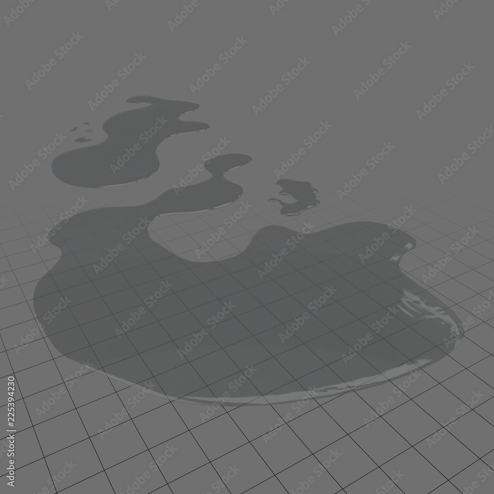 Water puddle 1 Stock 3D asset | Adobe Stock