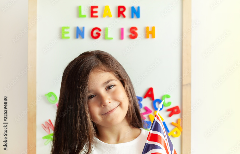 Language education concept. Learn English. Do you speak English. Cute ...
