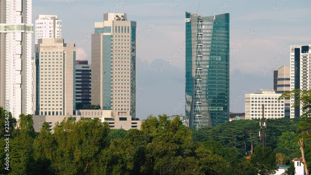 Cityscape day timelapse in Johor Bahru City, Malaysia Stock Video ...