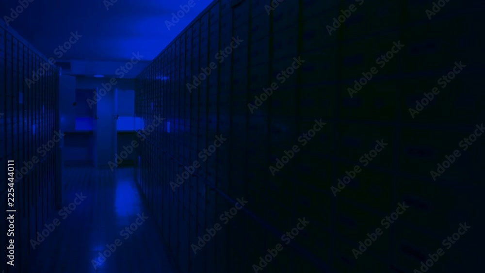 Safe Deposit Boxes in the bank vault room, bank prison room, bank cell ...