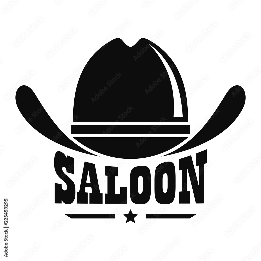 Saloon logo. Simple illustration of saloon vector logo for web design ...