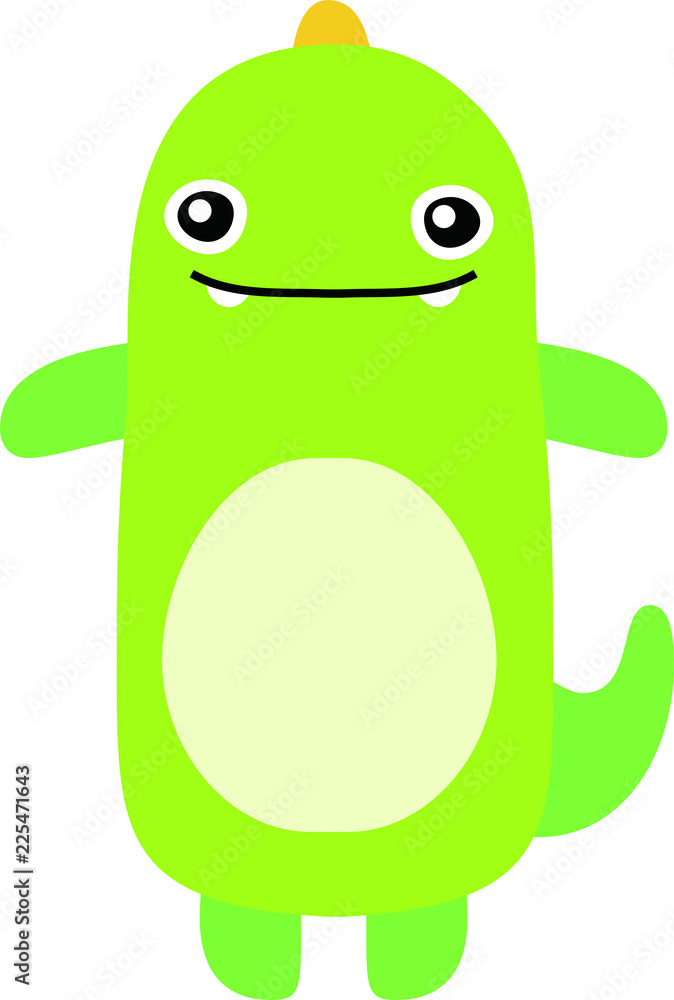 Cartoon tiny monster vector Stock Vector | Adobe Stock