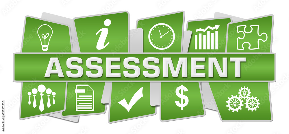 Assessment Green Symbols Top Bottom Stock Illustration | Adobe Stock