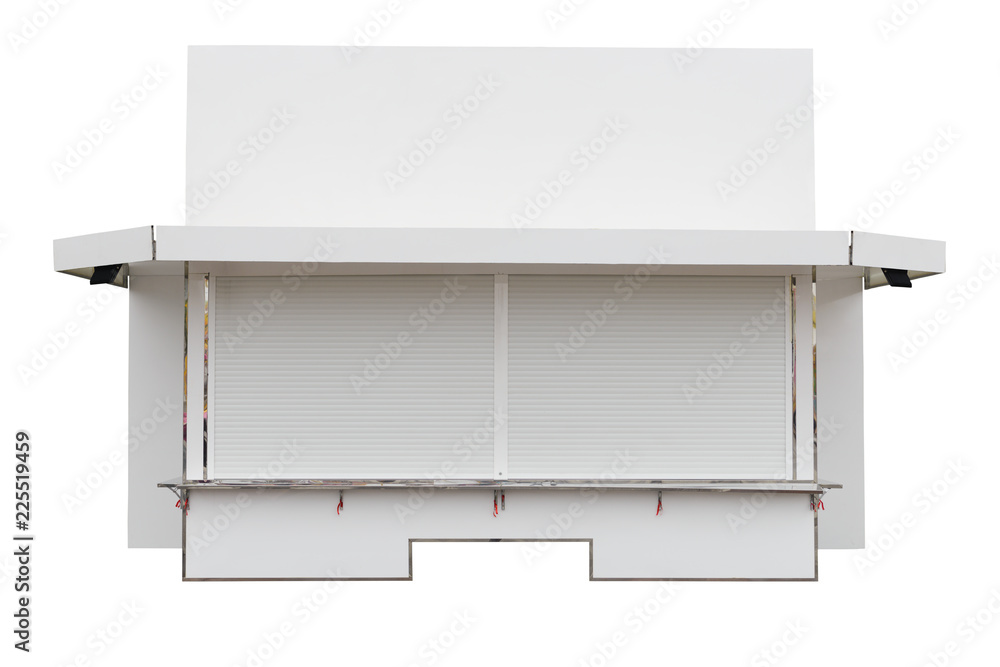 mobile shop on wheels isolated on white background Stock Photo | Adobe ...