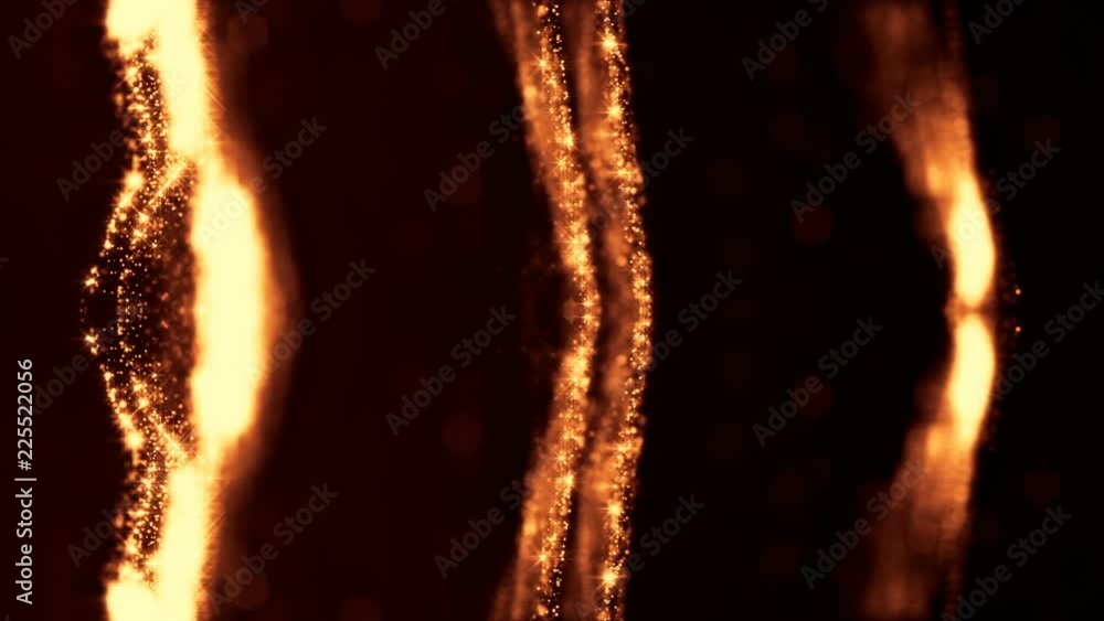 3d Render Of Loop Sci Fi Animation With Glow Particles Form Rolling