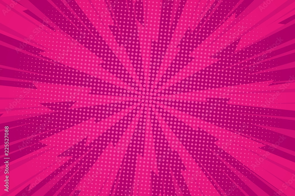 Comic dynamic pink background Stock Vector | Adobe Stock
