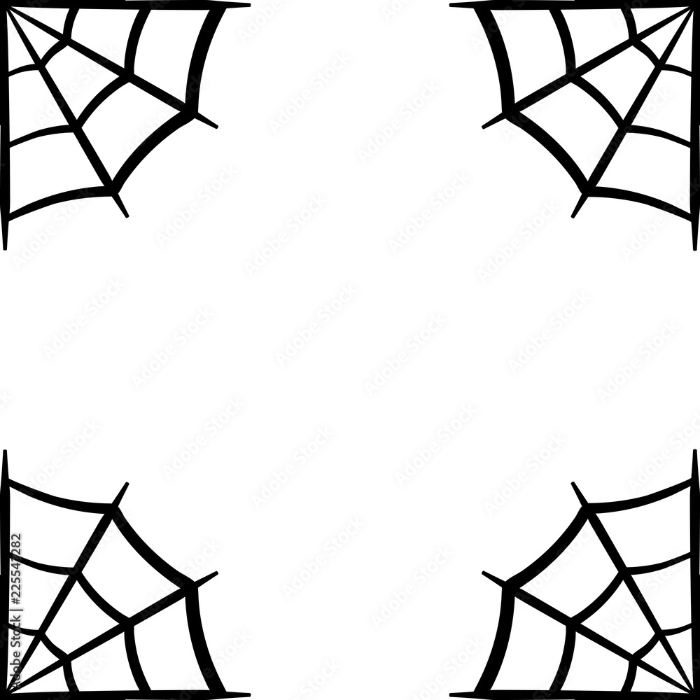 Spider web icon. Spider web frame. Cobweb vector silhouette. Spiderweb ... Spider web icon. Spider web frame. Cobweb vector silhouette. Spiderweb ...