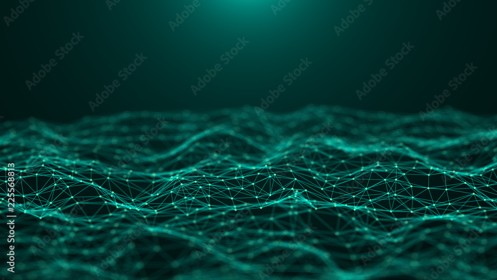 Abstract technology background. Network connection. Big data ...