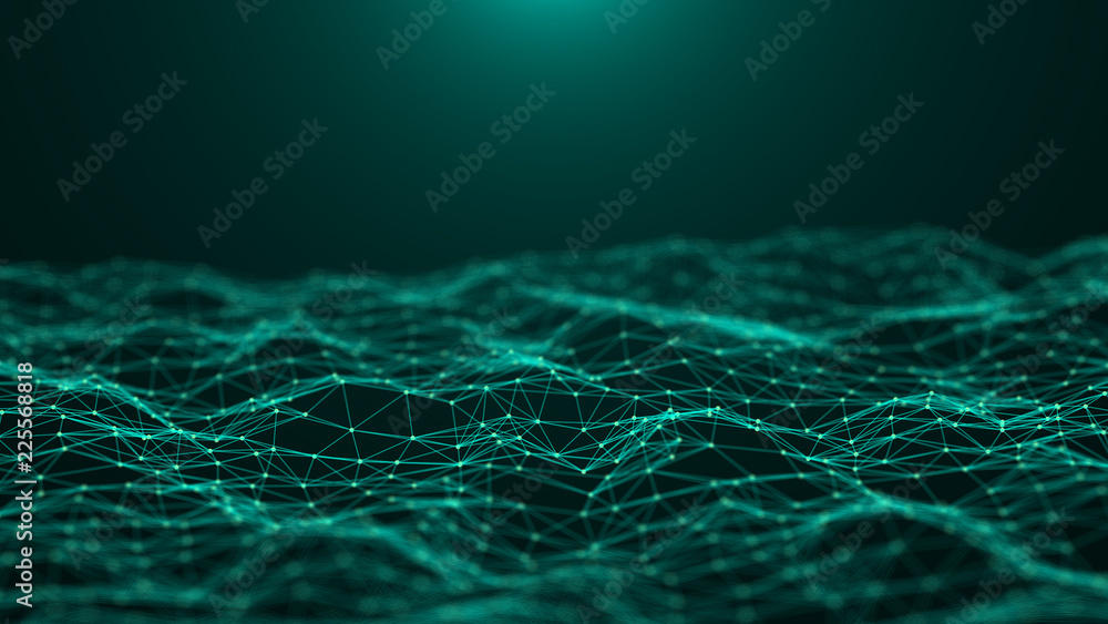 Abstract technology background. Network connection. Big data ...