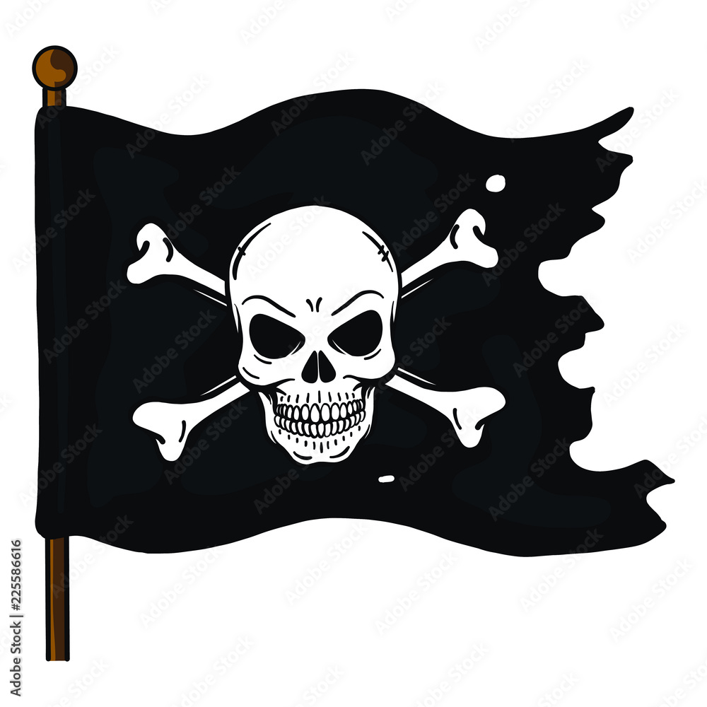 Ripped Pirate Flag