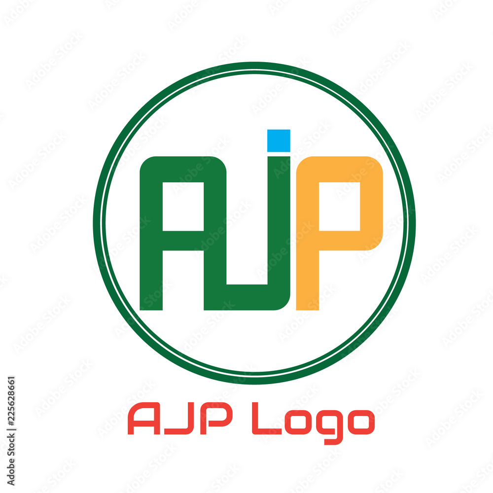 Logo Letter AJP Stock Vector | Adobe Stock