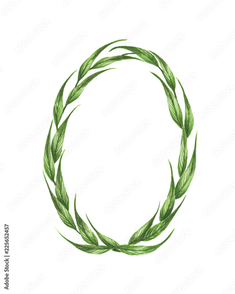 Number 0, alphabet of green leaves, Numbers from leaves isolated on ...