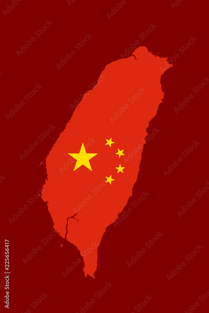Taiwan is integrated into mainland China. Island as part of Chinese One ...