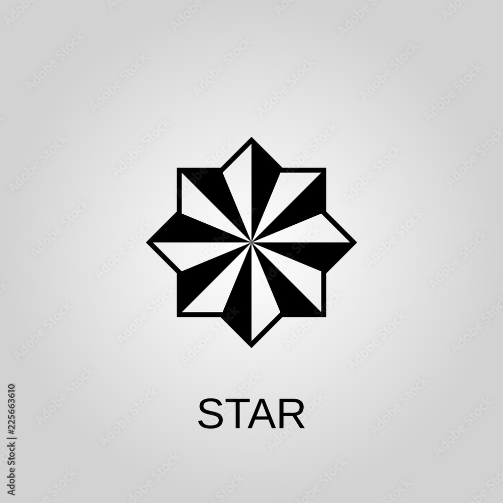 Star icon. Star symbol. Flat design. Stock - Vector illustration Stock ...
