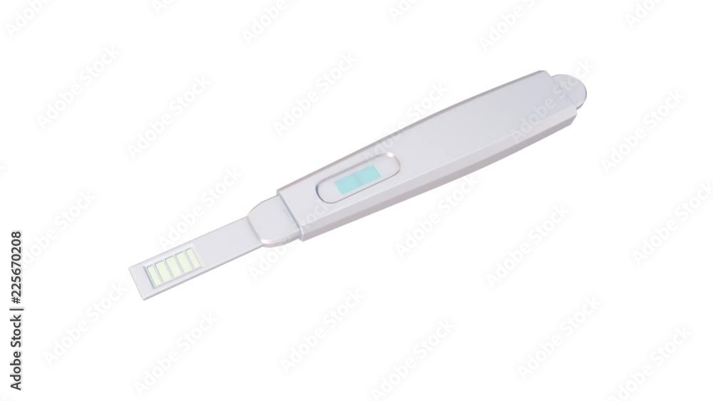 Vidéo Stock Animation of pregnancy test in action. Versions with ...