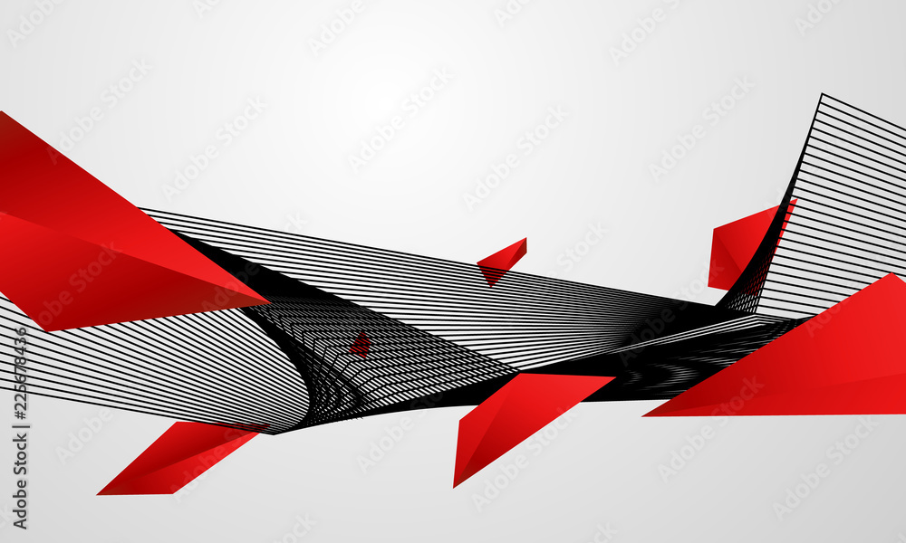 Abstract red black background concept Vector graphic design. Stock ...