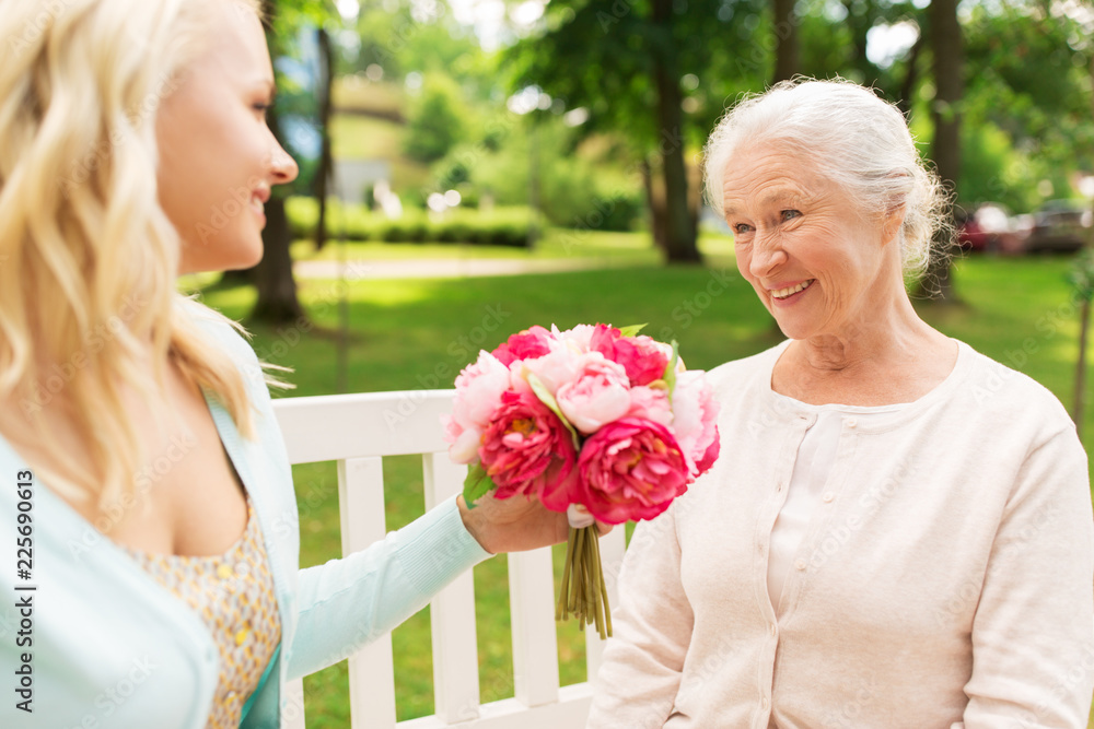 People Giving Flowers