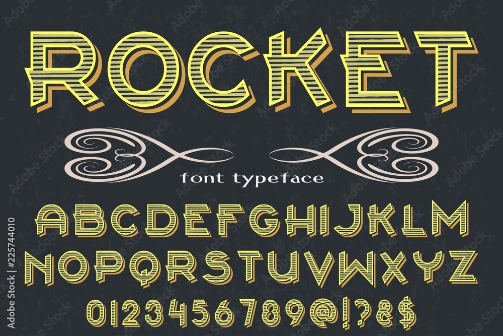Vintage Font handcrafted vector script alphabet,design handwritten ...