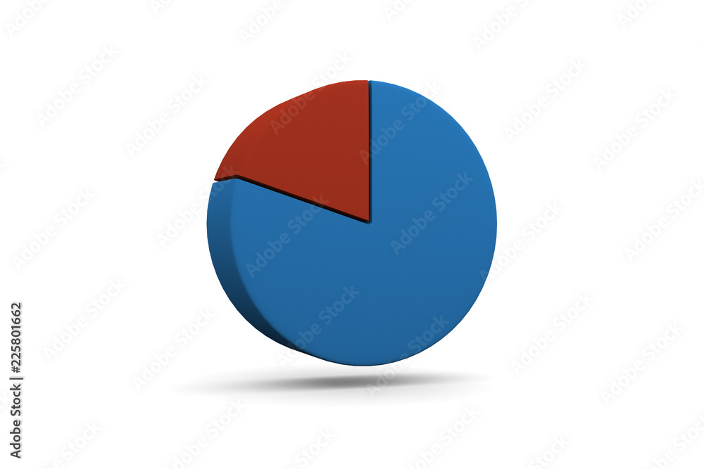 Pie Chart, Graph, 80% Stock Illustration | Adobe Stock