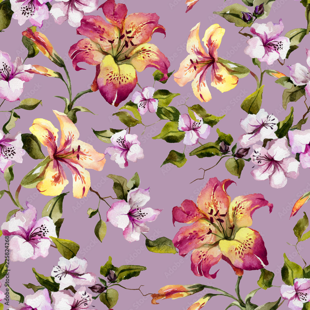 Purple Flower Patterns