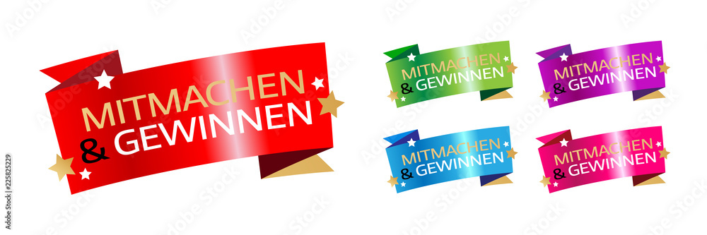 Mitmachen und Gewinnen ! Stock-Vektorgrafik | Adobe Stock