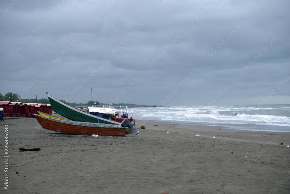 Ziba kenar beach, Caspian sea, Rasht, Gilan Province, Iran Stock Photo ...