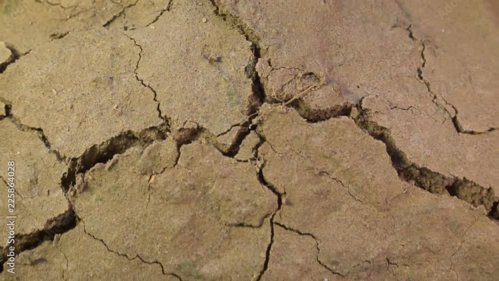 crack growing in shaking ground land destruction Earthquake disaster ...