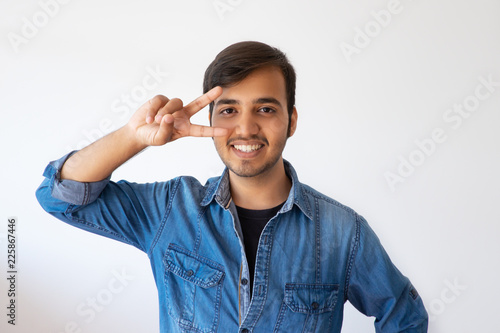 Man With Peace Sign