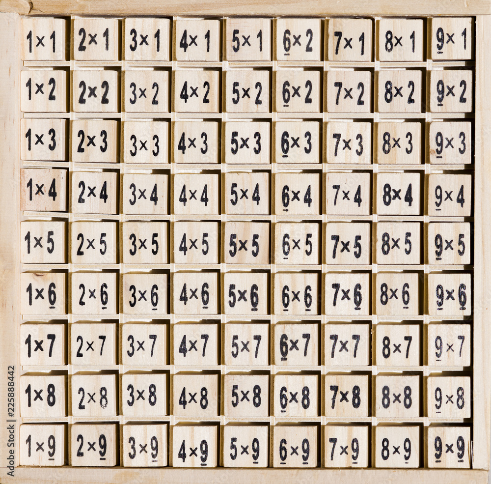 Tables de multiplications Stock Photo | Adobe Stock