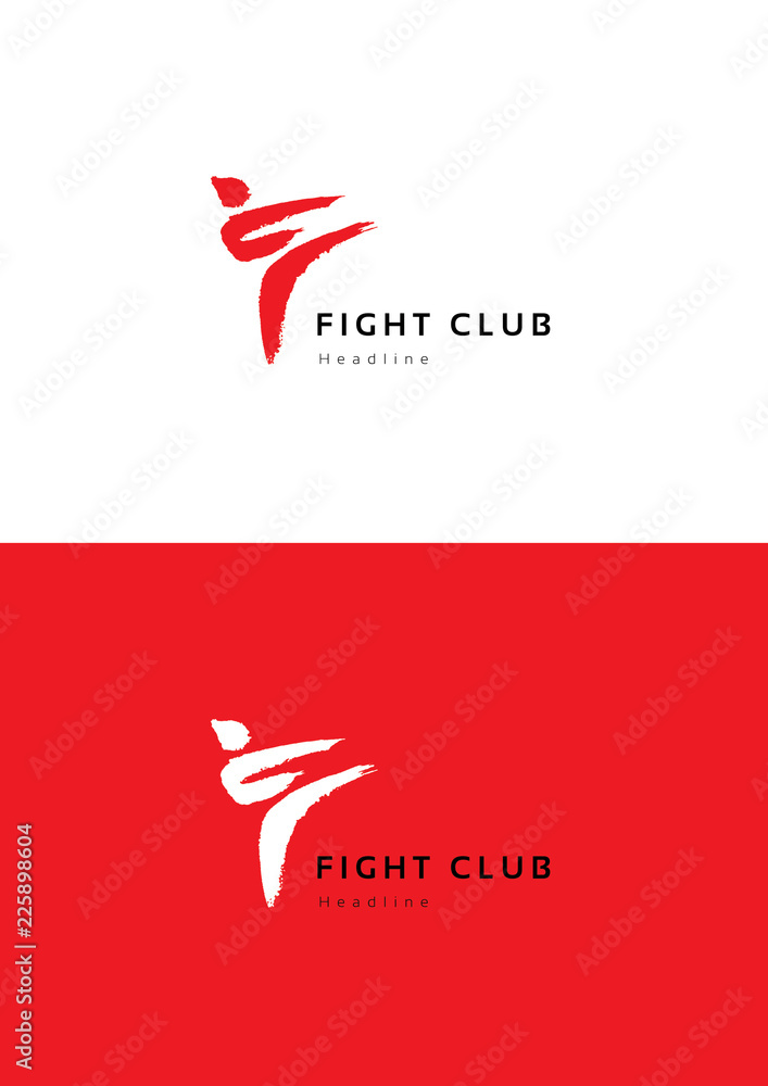 Fight club logo template. Stock Vector | Adobe Stock