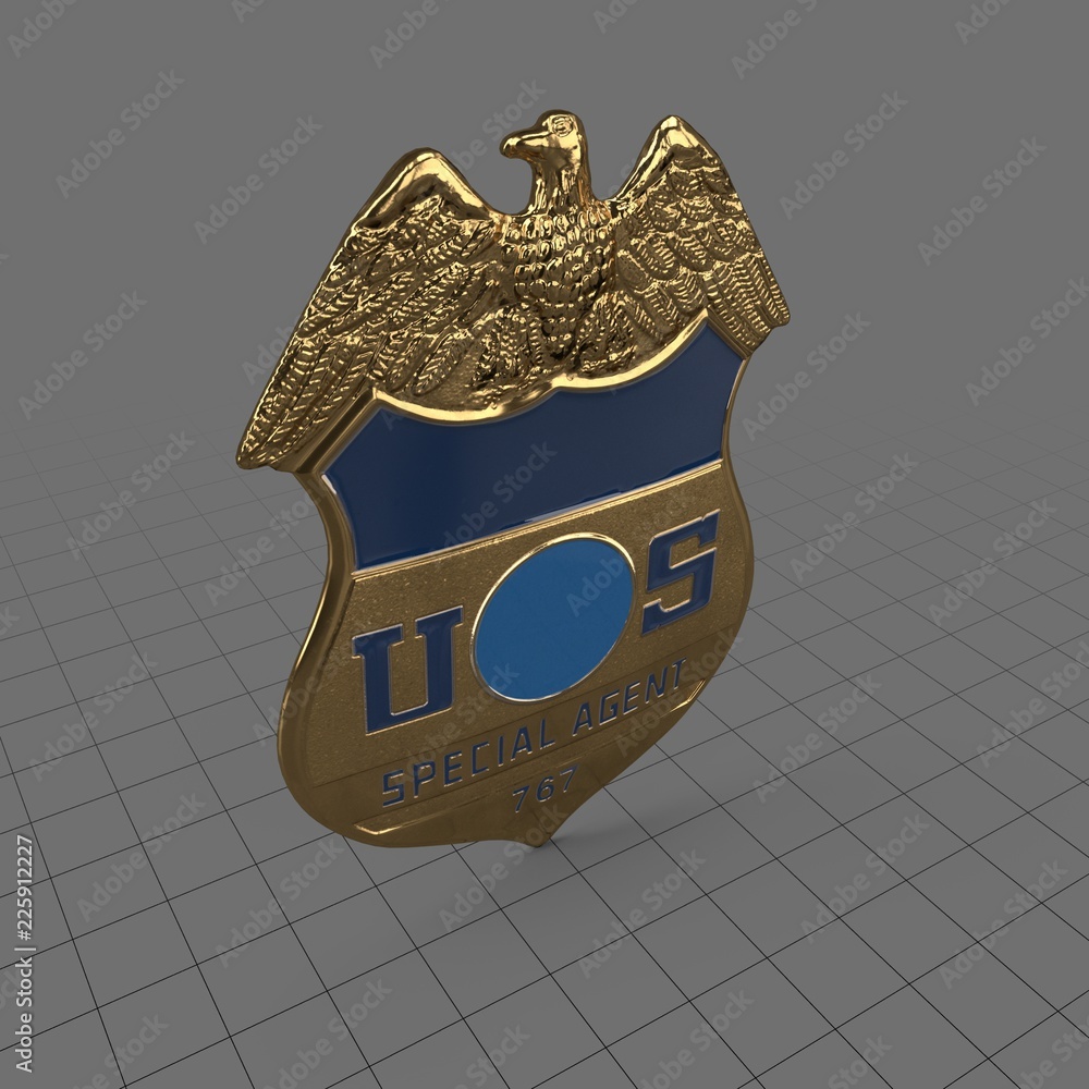Law enforcement badge Stock 3D アセット | Adobe Stock