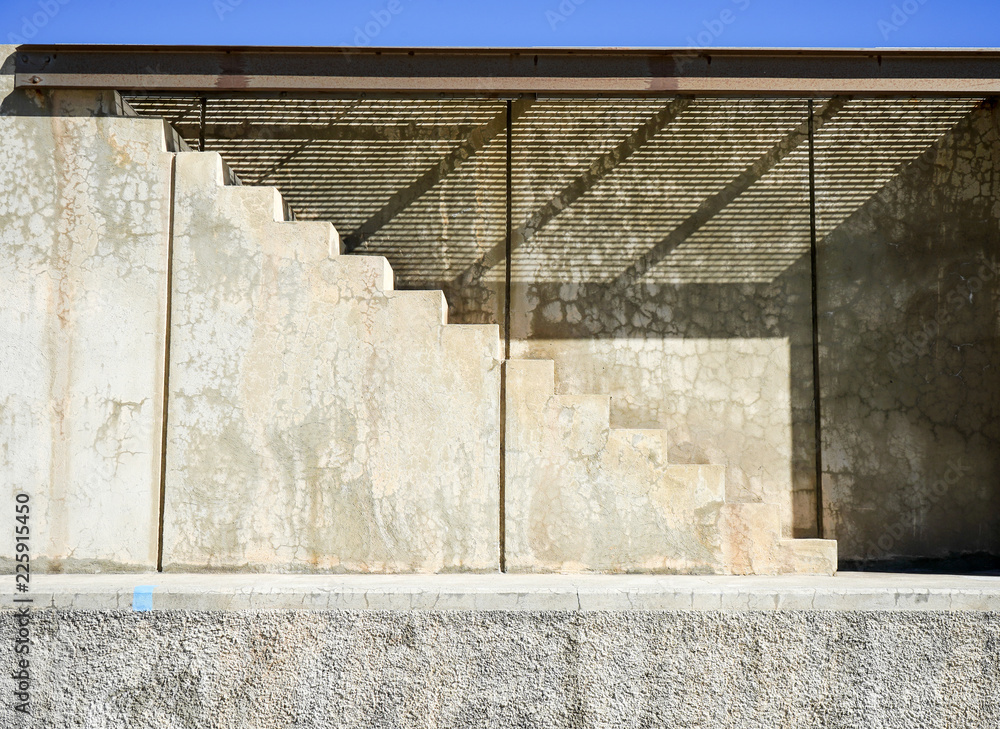 cement flight of stairs Stock Photo | Adobe Stock