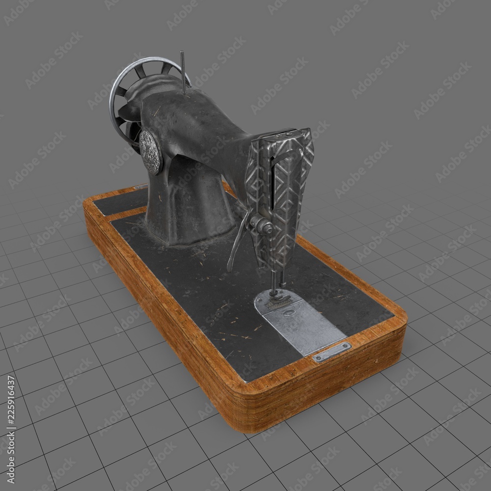 Sewing machine Stock 3D asset | Adobe Stock
