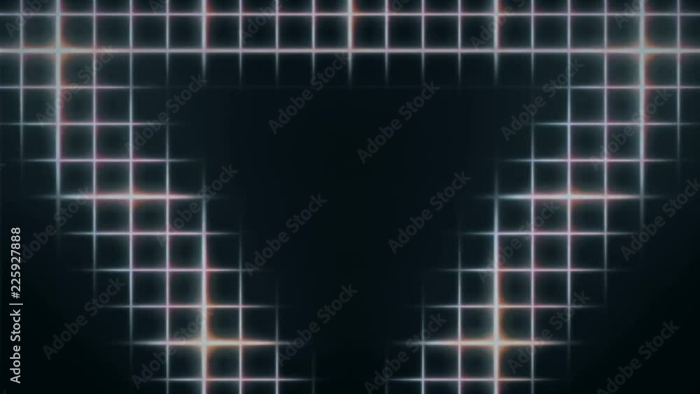 Retro Wave Shiny Grid VJ Loop - This stock motion graphics clip shows ...