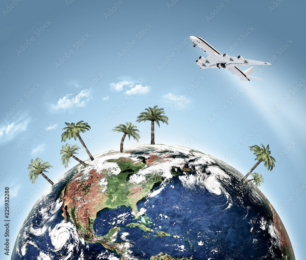 Ecological concept of the environment with the cultivation of trees ...