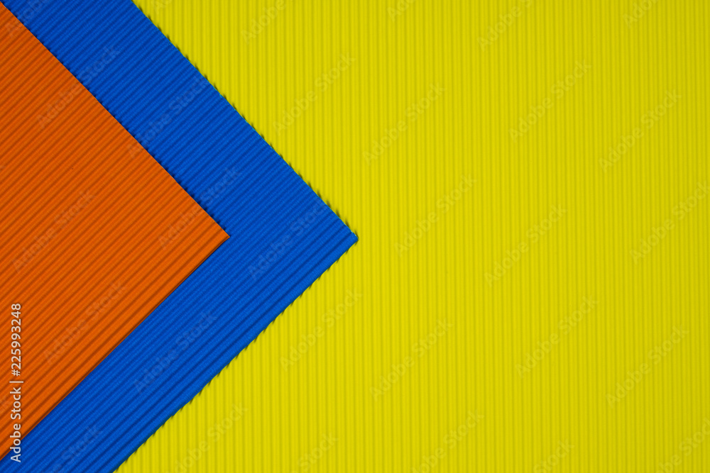 Multi coloured corrugated paper texture, use for background. vivid ...