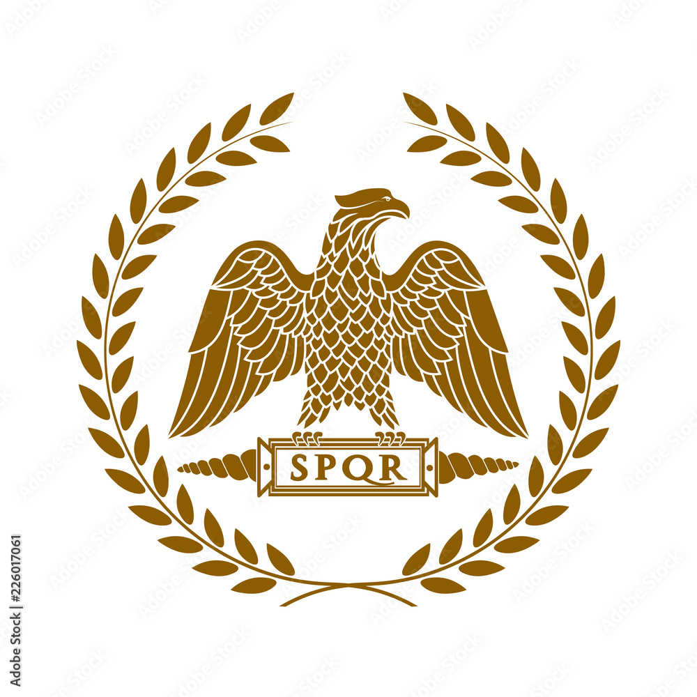 Logo of the Roman eagle. Stock Vector | Adobe Stock