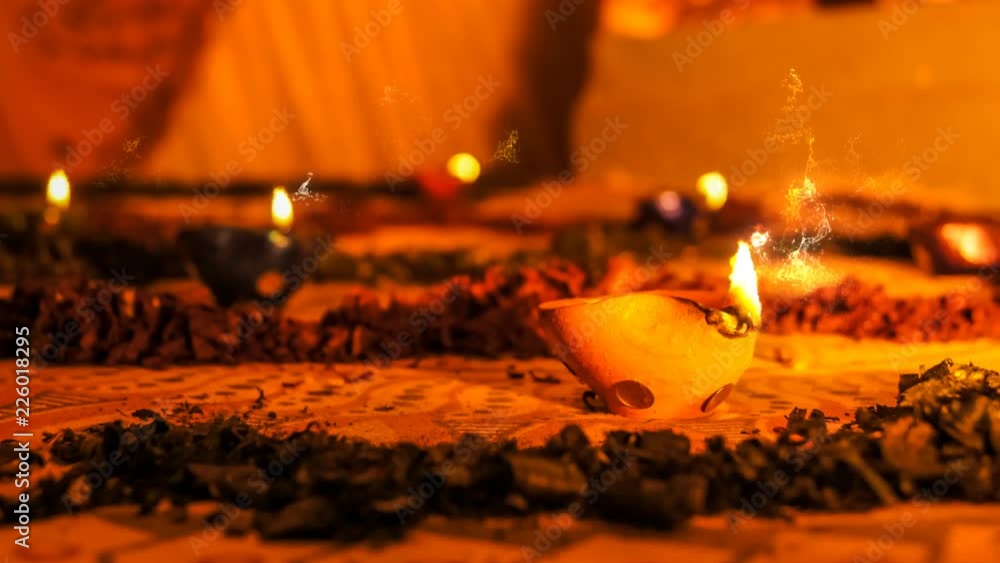 Oil lamp Background, oil lamp animation, Diya flame animation, motion ...